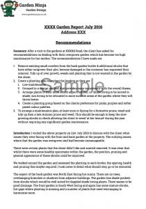 Planting plan service - Garden Ninja Ltd Garden Design