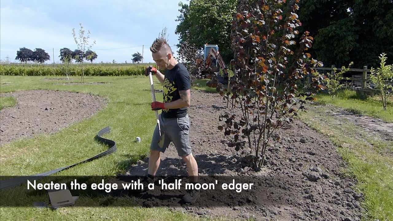 Exploding Atom Garden Part 4 Planting Shrubs & Edging - Garden Ninja ...